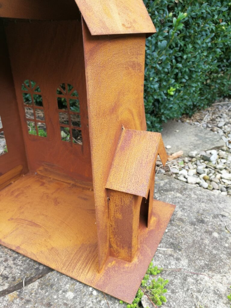 Edelrost Laterne Haus - Angels Garden Dekoshop