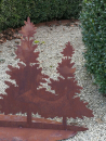 Edelrost Hirschfamilie mit Bäumen - Angels Garden Dekoshop