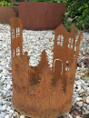 Edelrost Laterne Kirche - Angels Garden Dekoshop